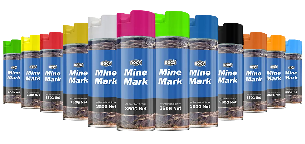 RocX® Mine Mark Spray Paint – Underground Grade