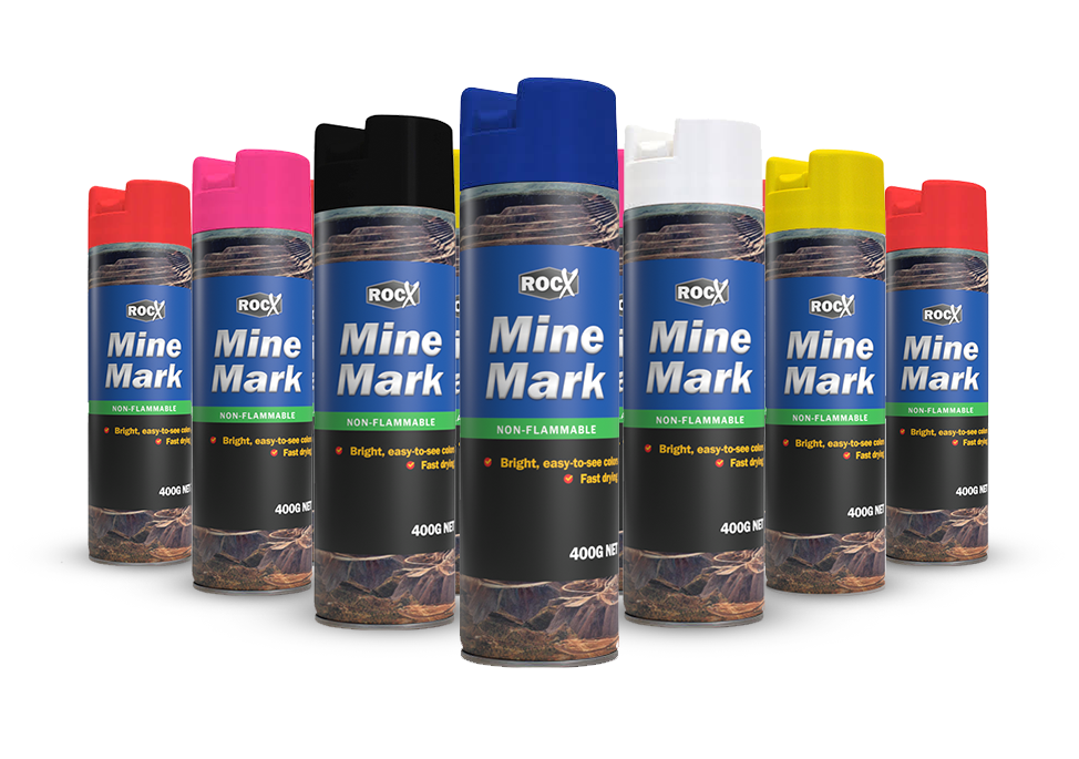 RocX® Mine Mark Non-Flammable Spray Paint