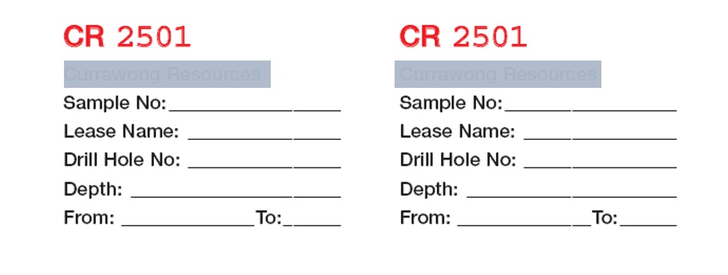 Water Resistant Ticket Book, 50 Leaves